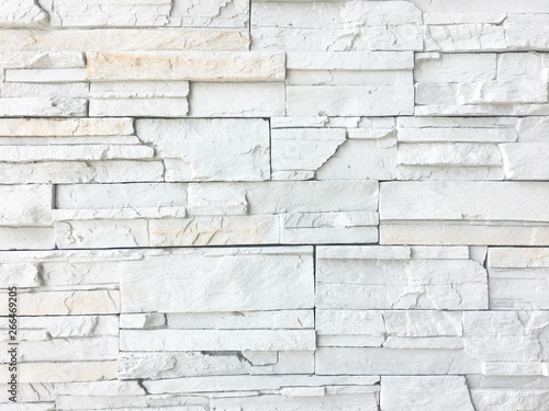Seamless texture of white decorative stacked stone, natural stone ...