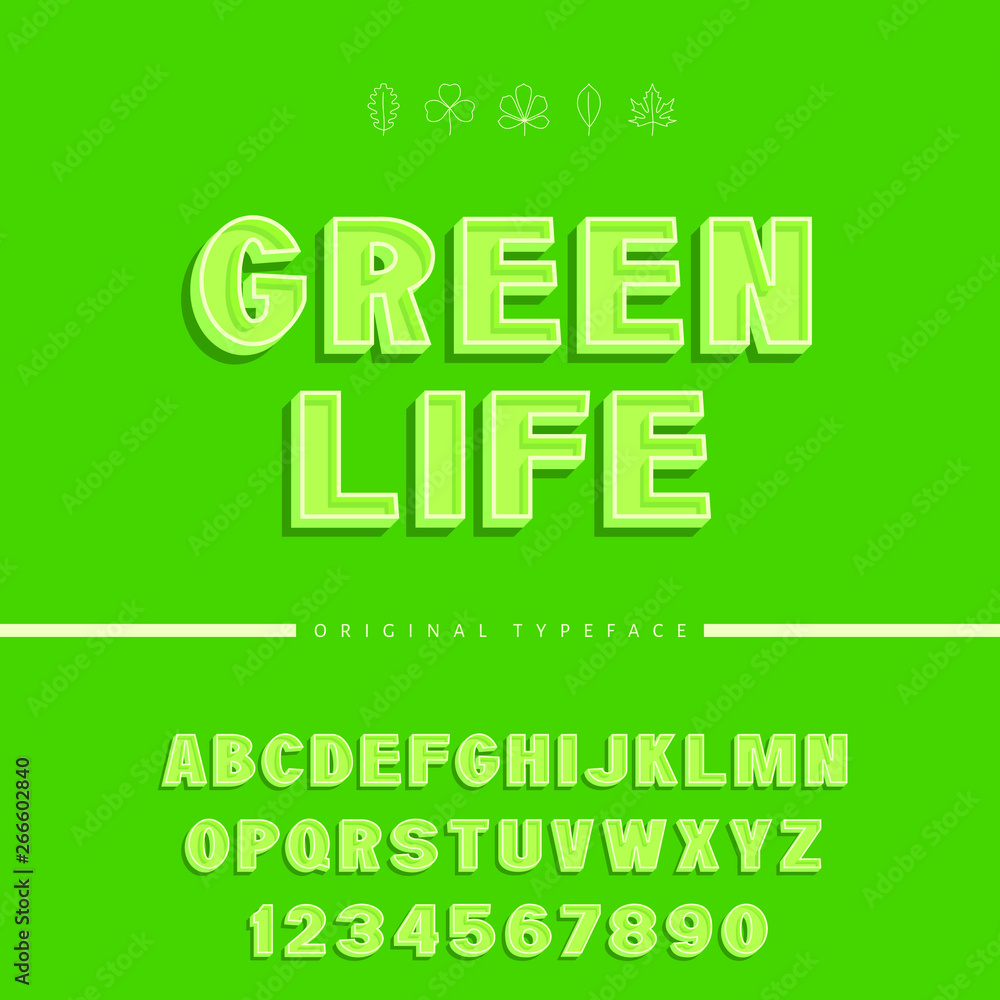 Original hand drawn alphabet. Uppercase letters and numbers. Template ...