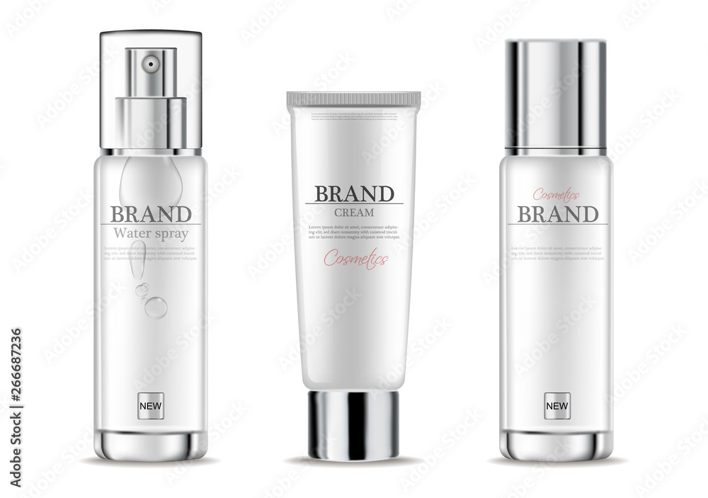 Cosmetics cream moisturizer hydration Vector realistic. Product ...