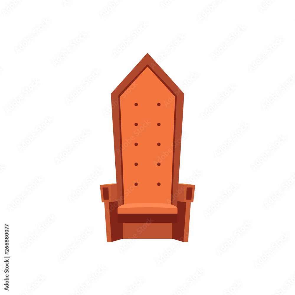 Empty royal throne cartoon style Stock Vector | Adobe Stock