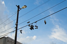 Shoes On Telephone Wire Free Stock Photo - Public Domain Pictures