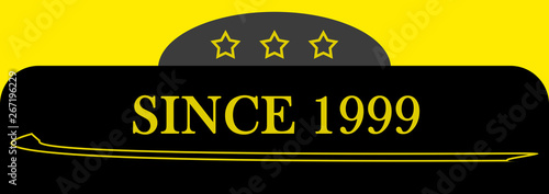 Since 1999 sign logo emblem symbol - Buy this stock illustration and ...