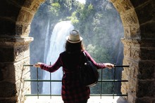 Looking Over A Waterfall Free Stock Photo - Public Domain Pictures