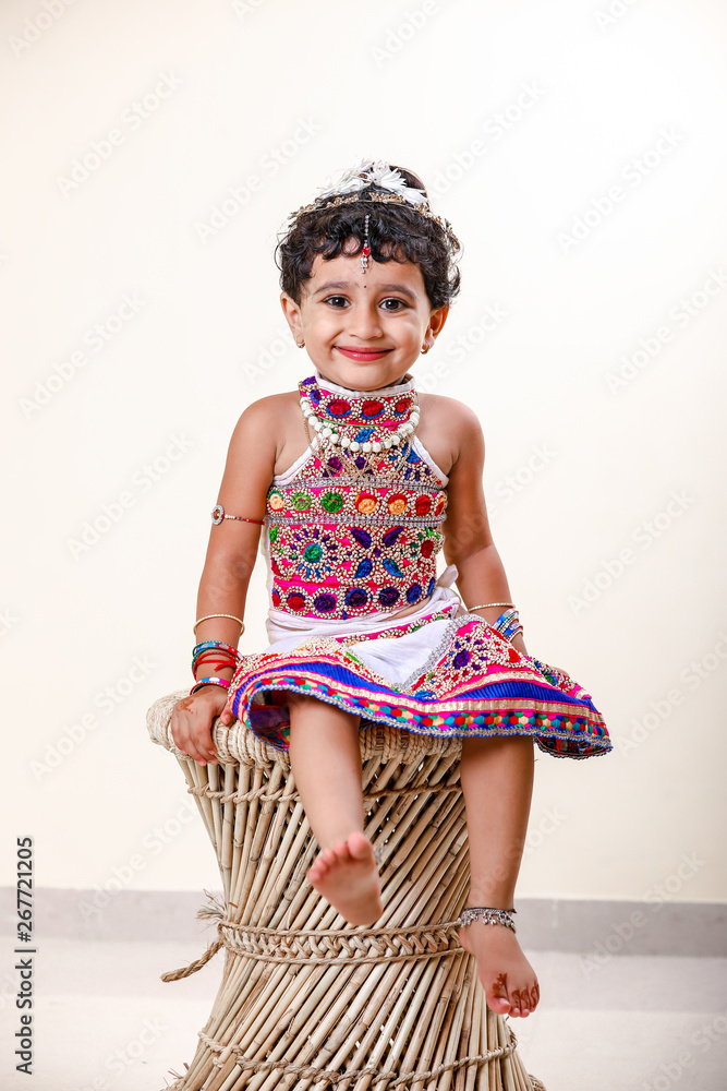 Cute Indian little girl child Stock Photo | Adobe Stock