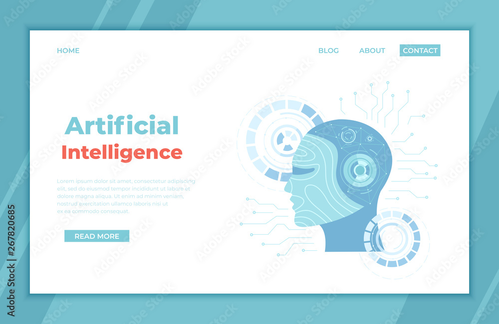 Artificial Intelligence AI, Future technology, Digital brain, Machine learning, Data mining ...
