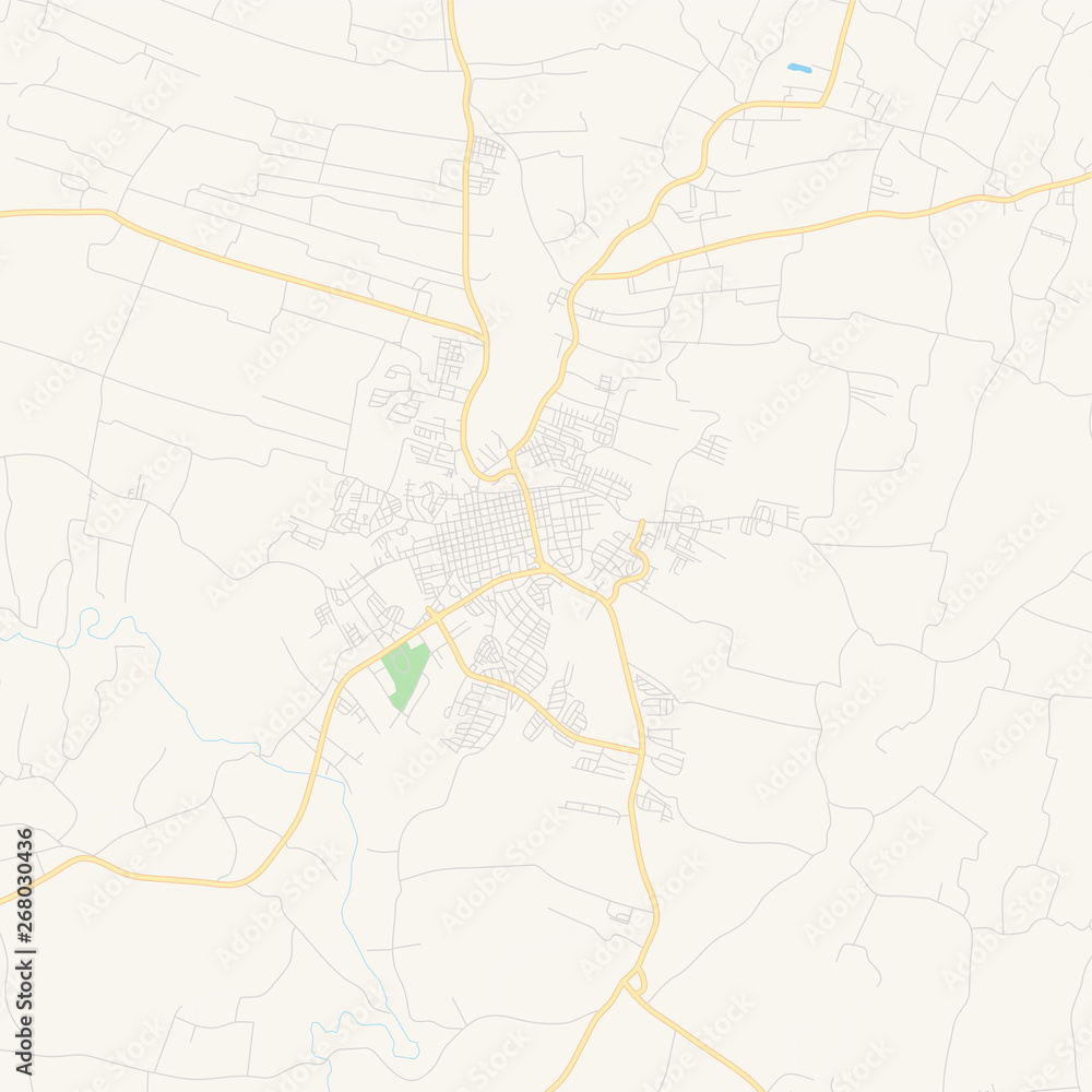 Empty vector map of Moca, Espaillat Province, Dominican Republic Stock ...