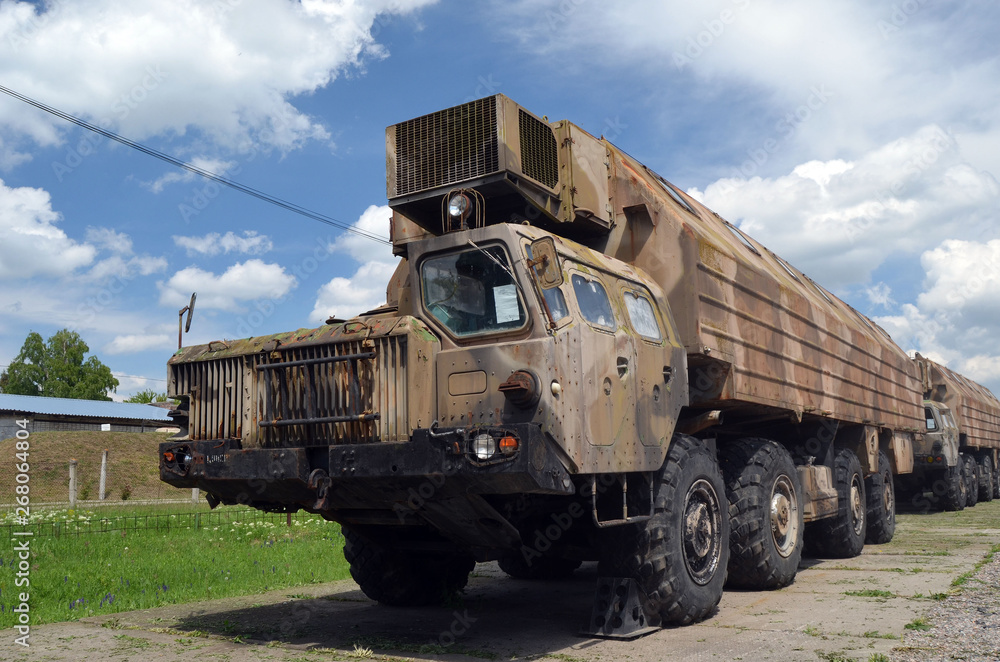 Starting and command vehicles of medium-range missile systems of Soviet ...