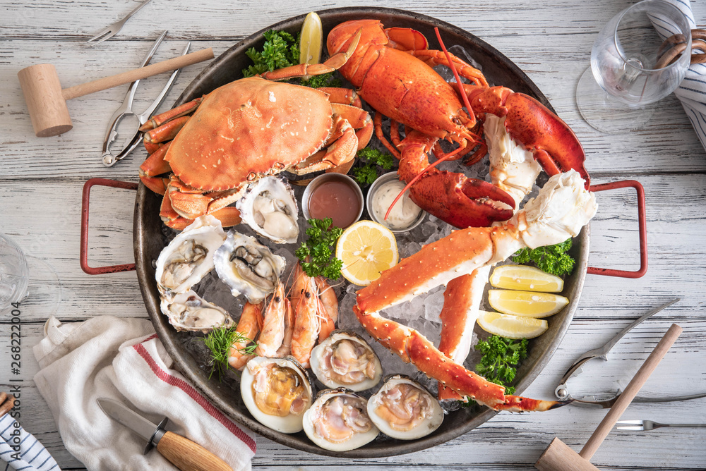 gorgeous seafood platter image Stock Photo | Adobe Stock