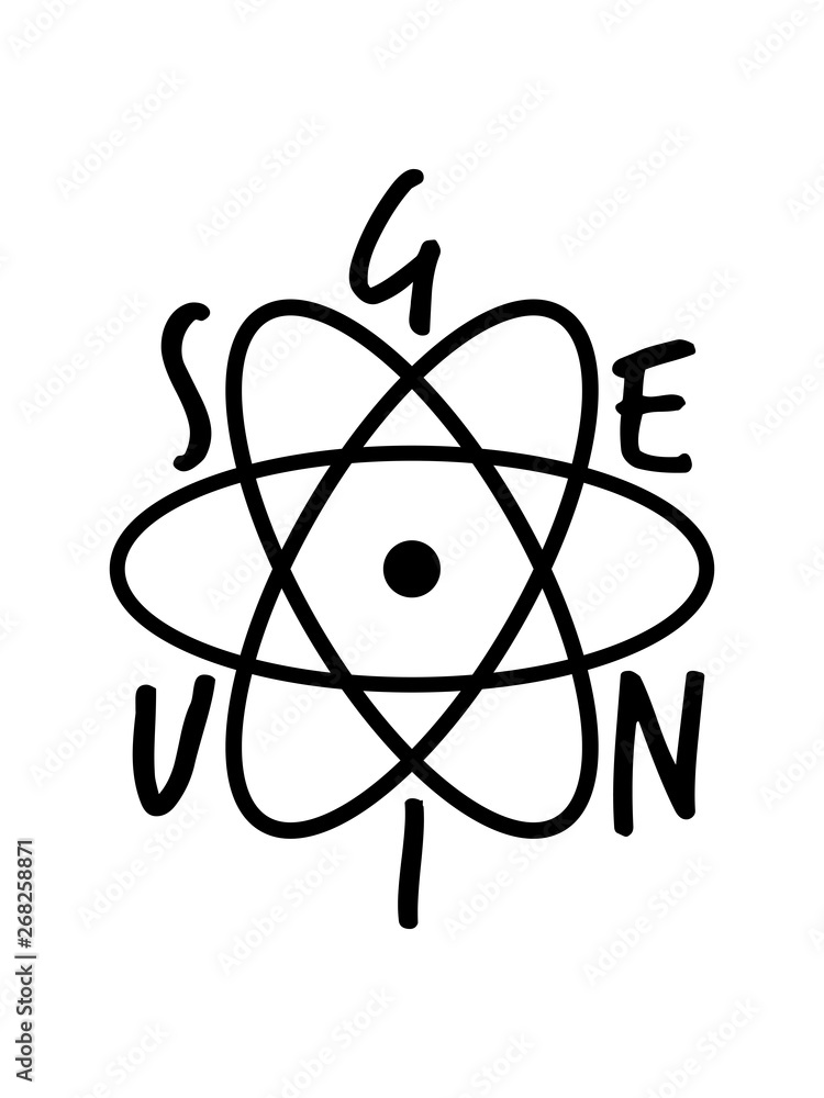 genius atom symbol atomar molekül genie schlau wissenschaftler ...