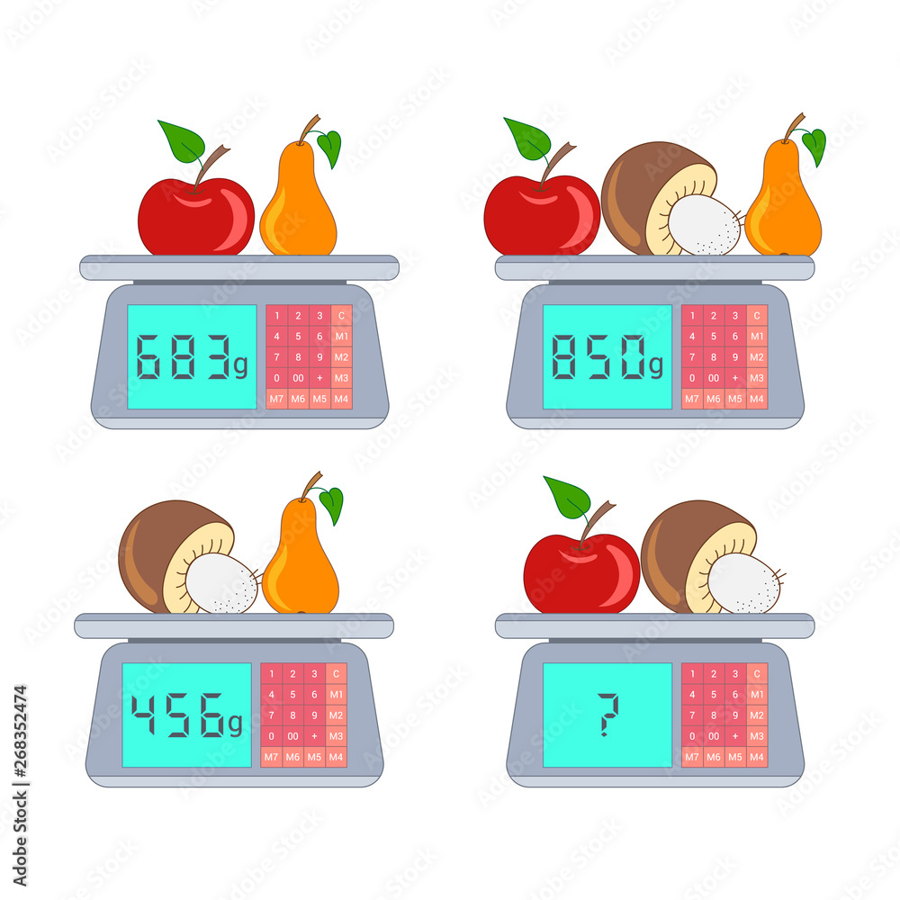 Mathematical Addition Subtraction Puzzle. System of equations. Math ...