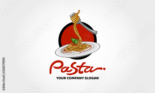 The Pasta Logo Illustration. An excellent logo template highly suitable ...
