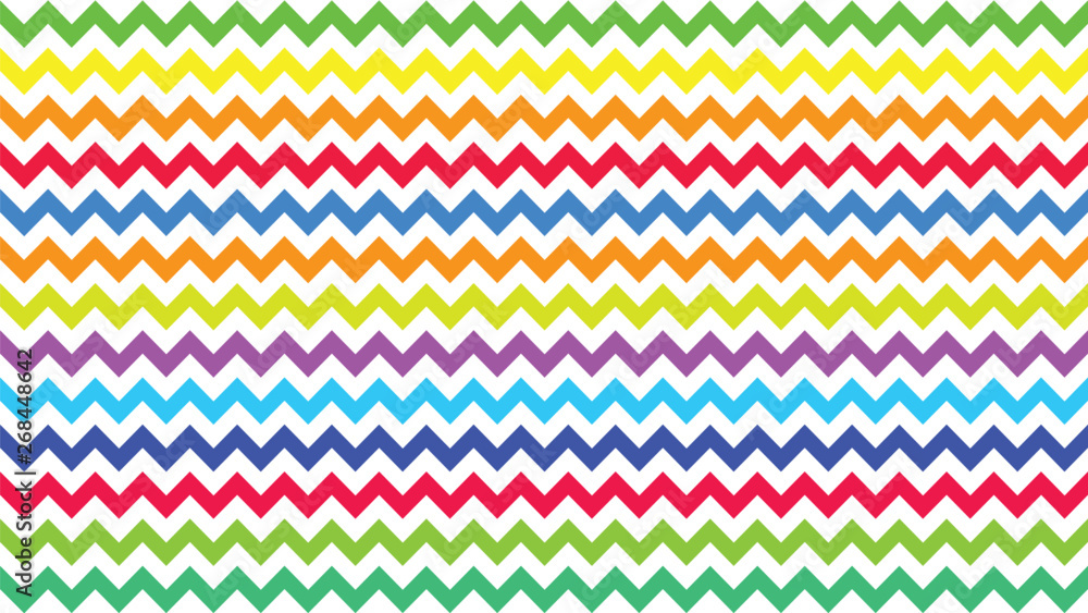 Colorful Zigzag Line