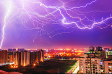 Multiple Lightning Bolts Free Stock Photo - Public Domain Pictures