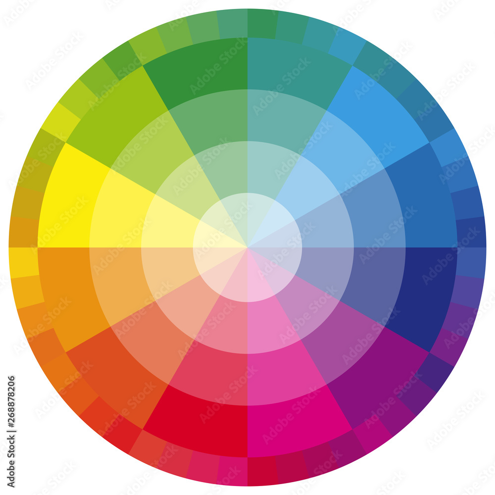 Vector de Stock color wheel twelve colors | Adobe Stock