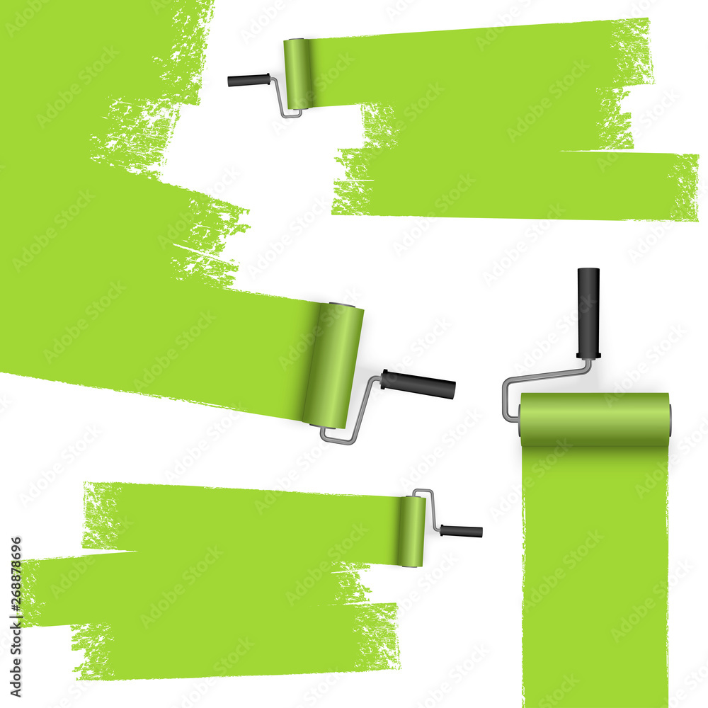 paint roller concept with markings Stock Vector | Adobe Stock