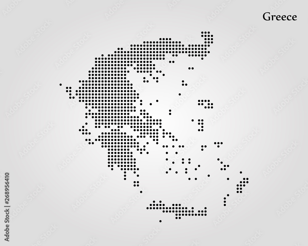 Map of Greece. Vector illustration. World map Stock Vector | Adobe Stock