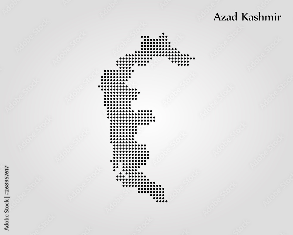 Map of Azad Kashmir. Vector illustration. World map Stock Vector ...
