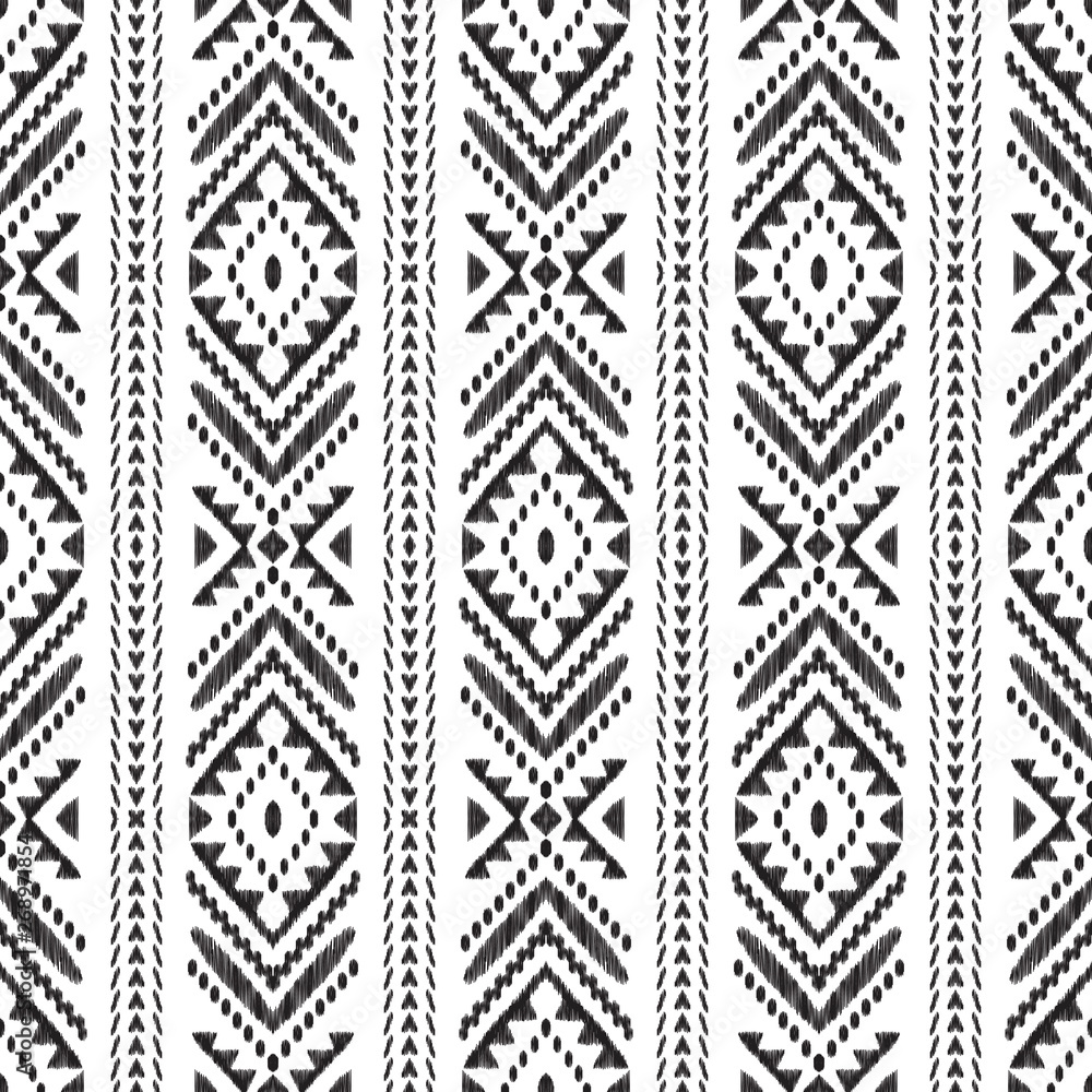 Aztec Background Black And White