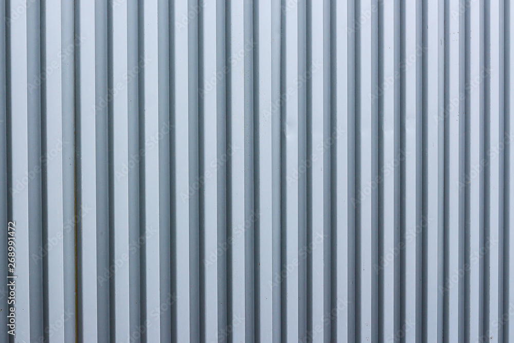 Trapezoidal metal sheet. Macro details and framed for background ...
