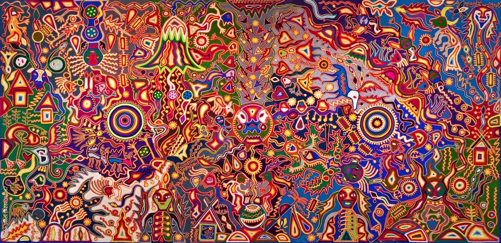 Ancient Mexican art Stock Illustration | Adobe Stock