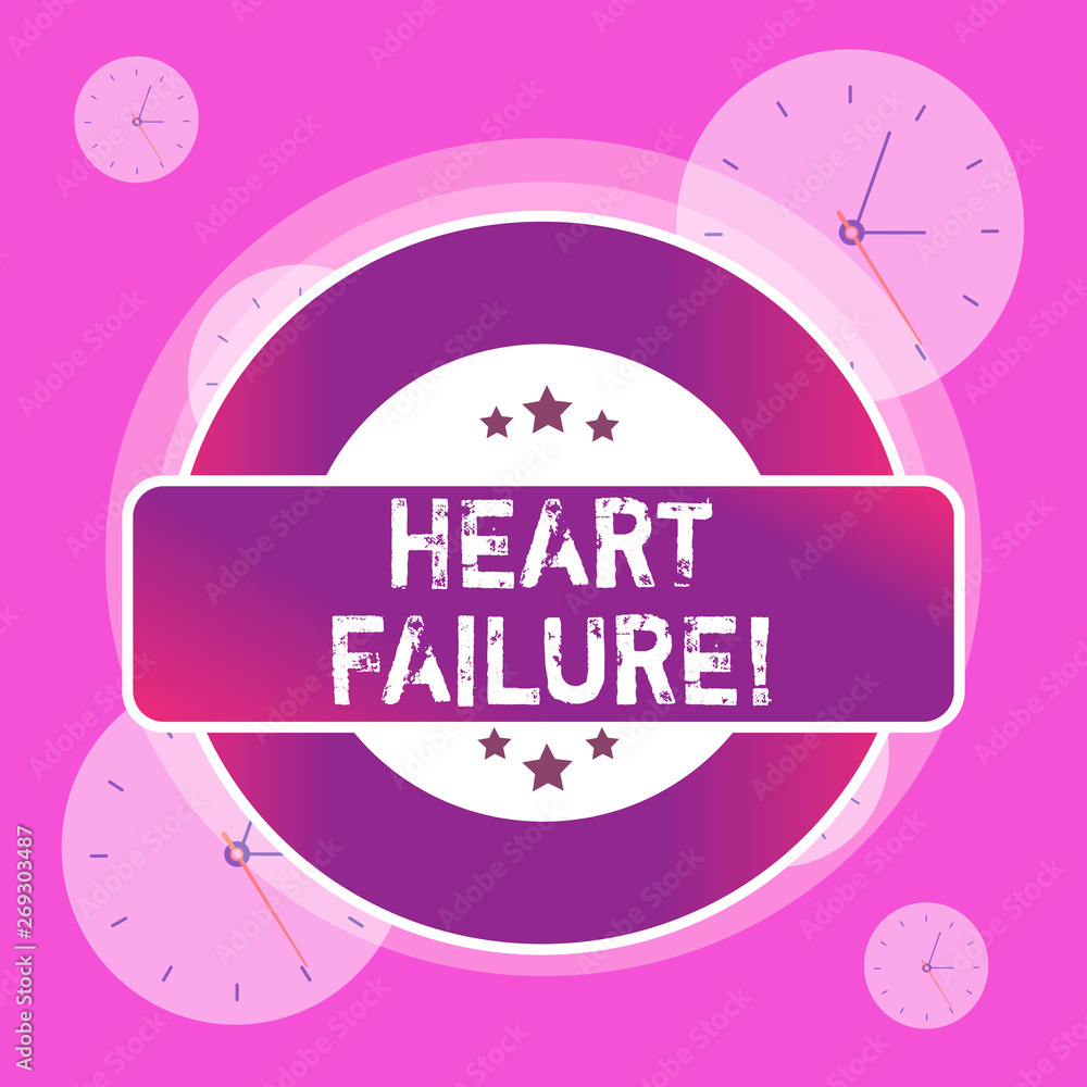 Conceptual hand writing showing Heart Failure. Concept meaning the ...