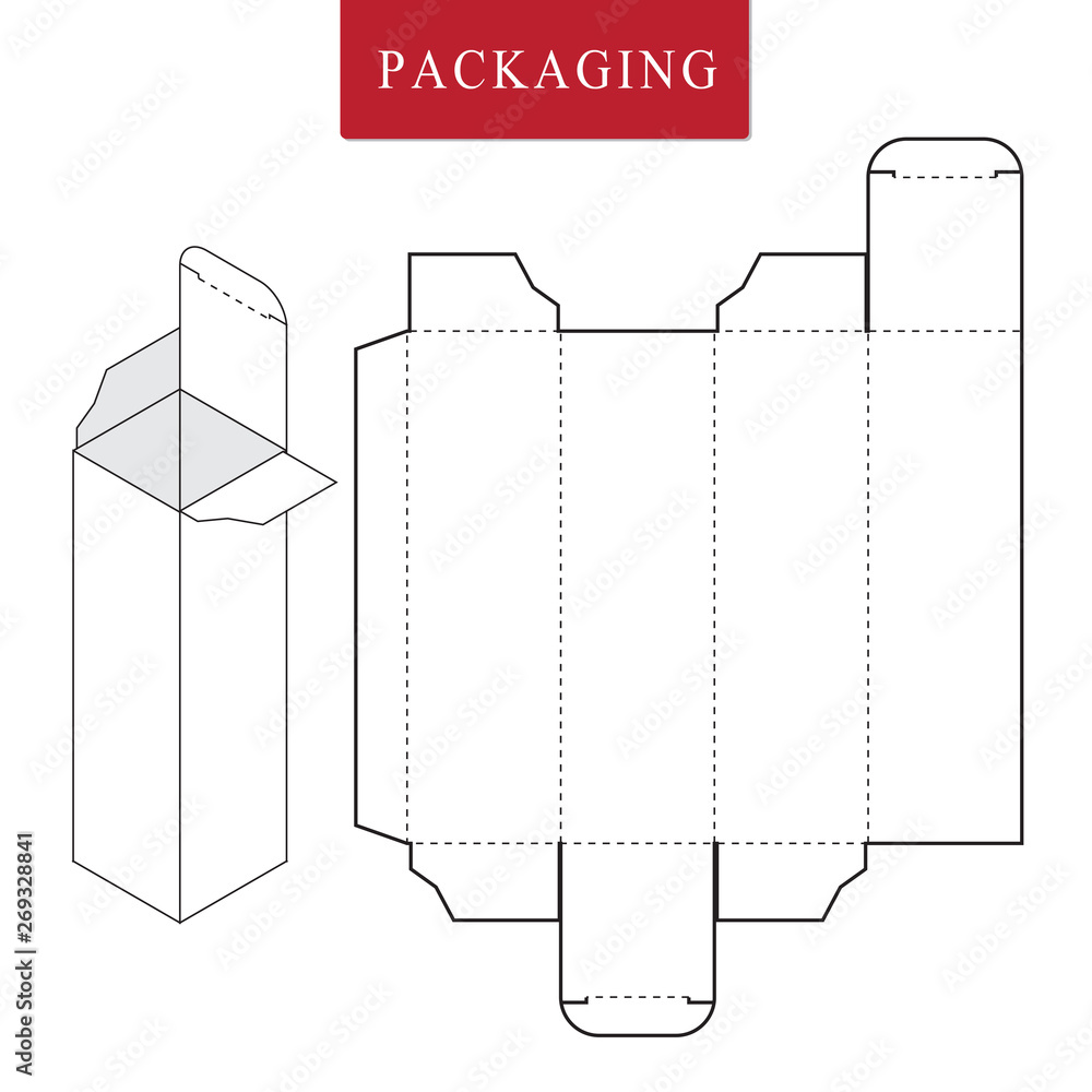 Package for object.Vector Illustration of Box.Package Template ...
