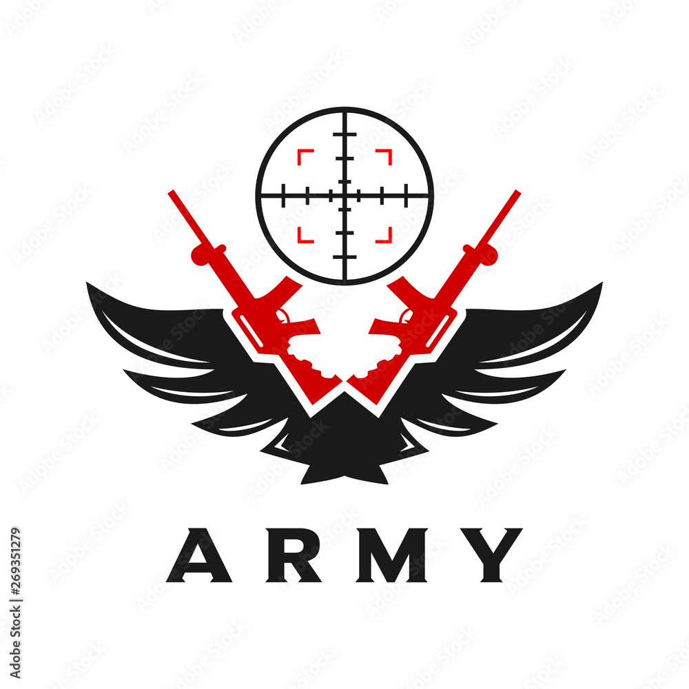 sniper logo Stock Vector | Adobe Stock