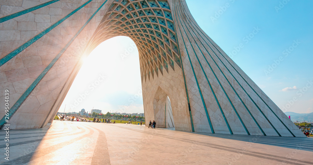 Azadi Tower located at Azadi Square - Tehran, Iran Stock Photo | Adobe ...