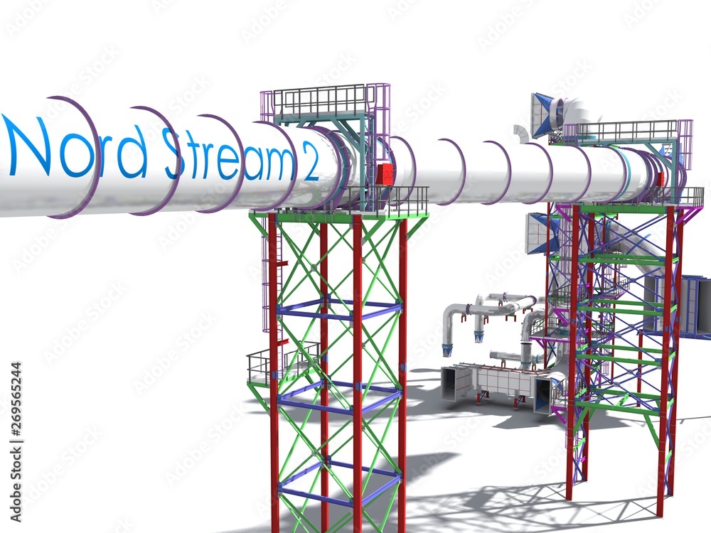 Nord stream 2. BIM model of an engineering project for the construction ...