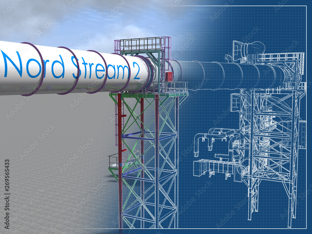 Nord stream 2. BIM model of an engineering project for the construction ...
