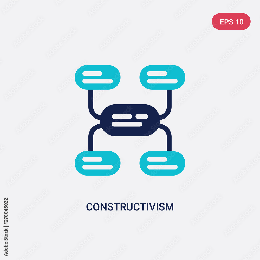two color constructivism vector icon from communications concept ...