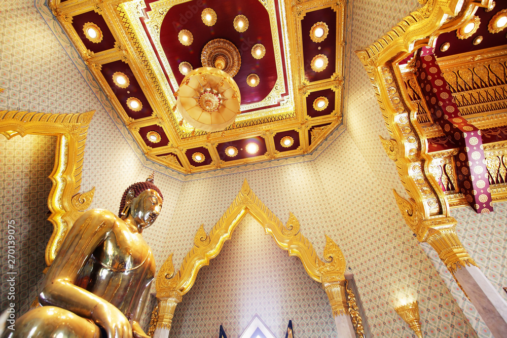 interior of golden buddha temple Stock Photo | Adobe Stock