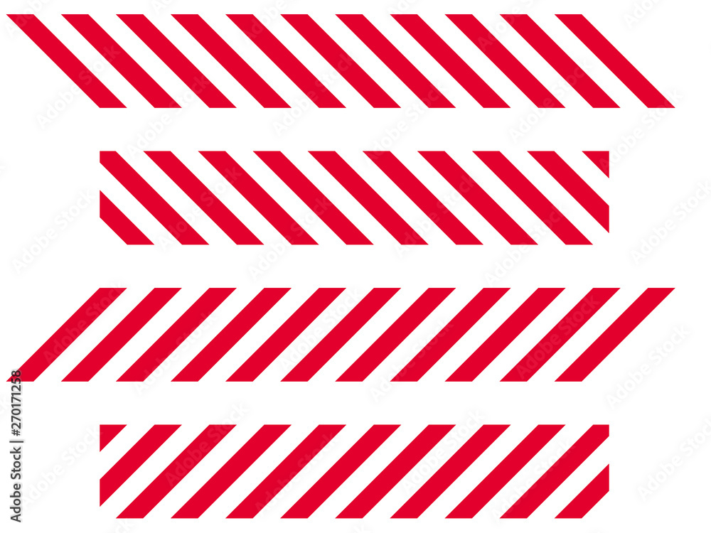 Stock-Vektorgrafik „BANDE SÉCURITÉ ROUGE ET BLANCHE“ | Adobe Stock