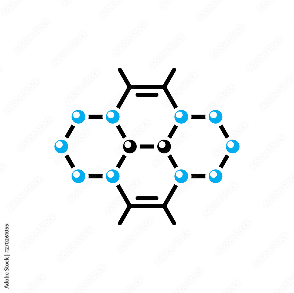 Molecule icon on background for graphic and web design. Simple vector ...