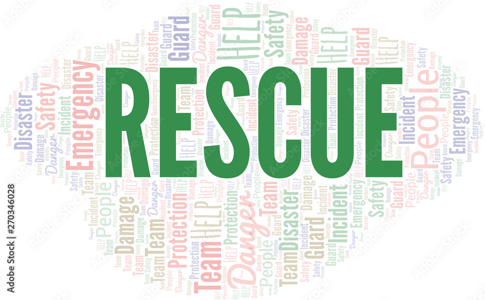 Rescue.Png Word Cloud. Wordcloud Made With Text. Stock Vector | Adobe Stock