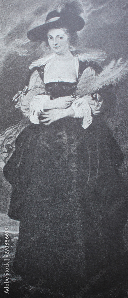 Helena Fourment by Peter Paul Rubens in the vintage book One hundred ...