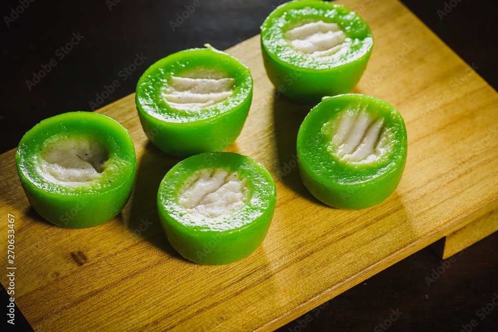 Popular Indonesian delicacy locally known as Kuih Nona Manis, soft ...