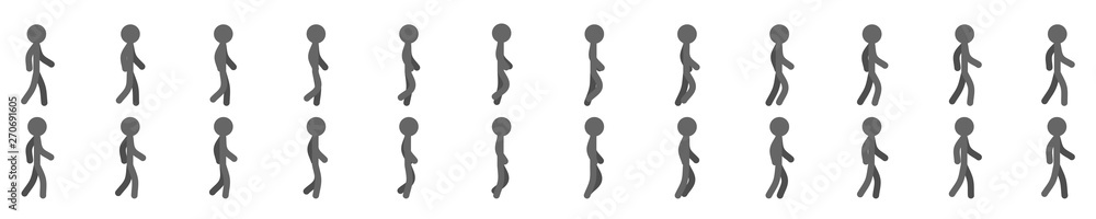 Walking Stickman Animation