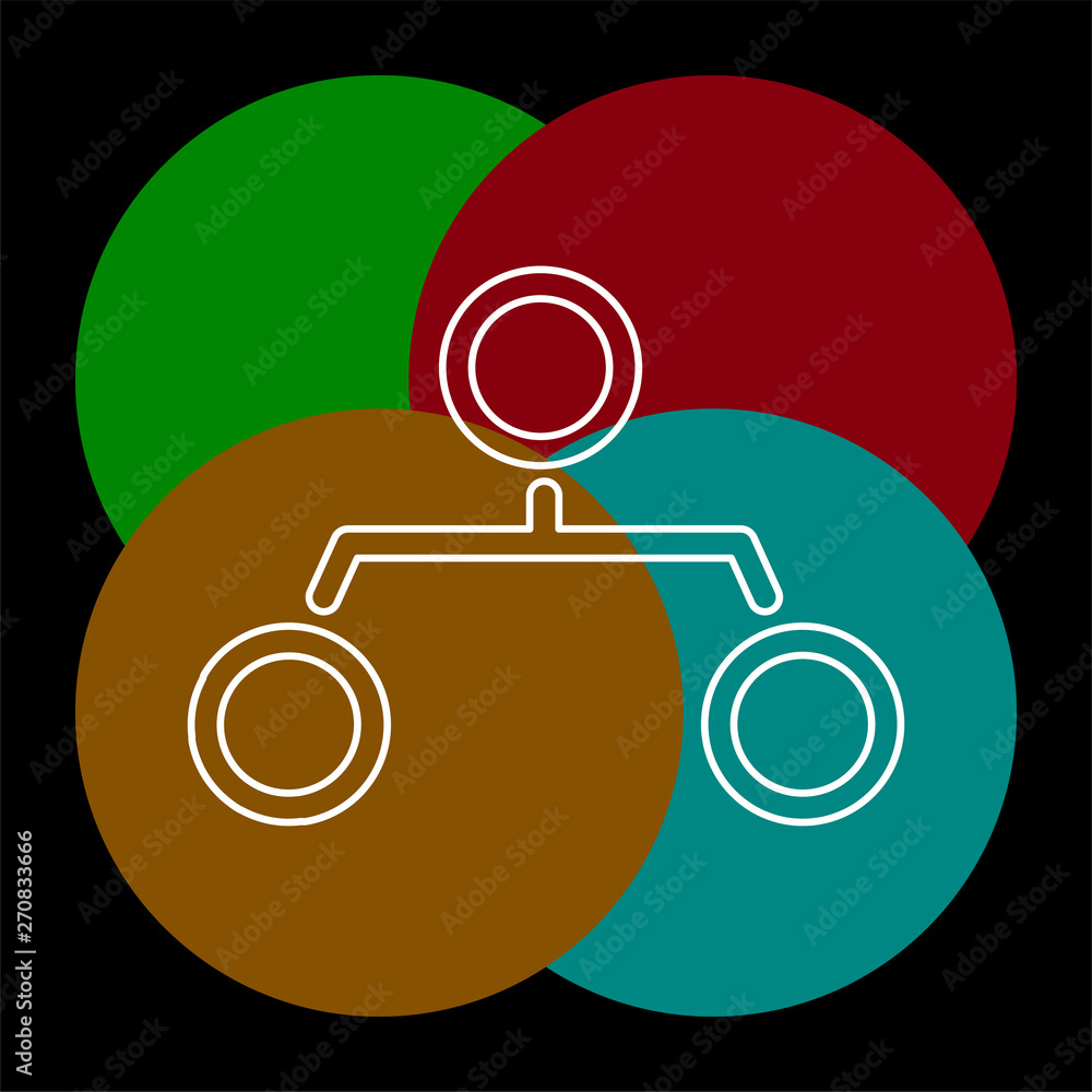 organization chart icon hierarchy structure graph Stock Vector | Adobe ...