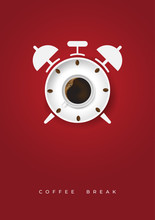 Coffee Clock Poster Free Stock Photo - Public Domain Pictures