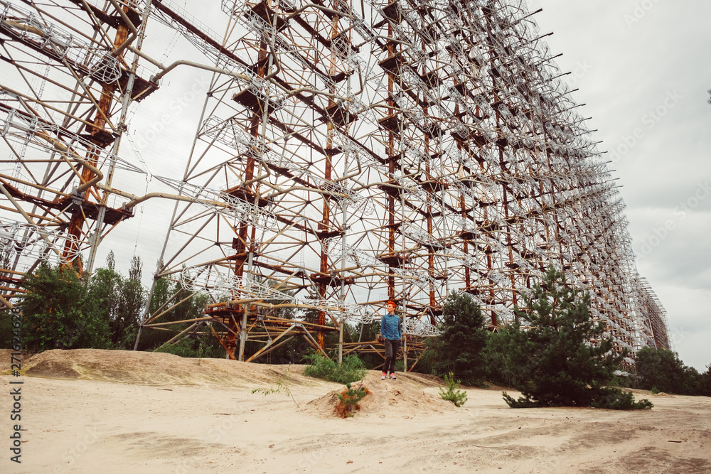 Duga radar system near Chernobyl Nuclear Power Plant after atomic ...