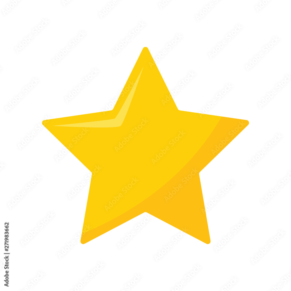 Yellow star vector illustration logo Stock Vector | Adobe Stock