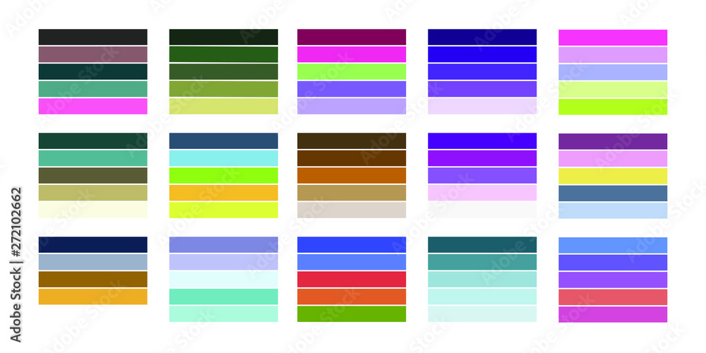 Color print test page. Illustration colors for print. Vector color ...