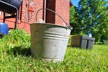 Rows Of Galvanized Buckets Free Stock Photo - Public Domain Pictures