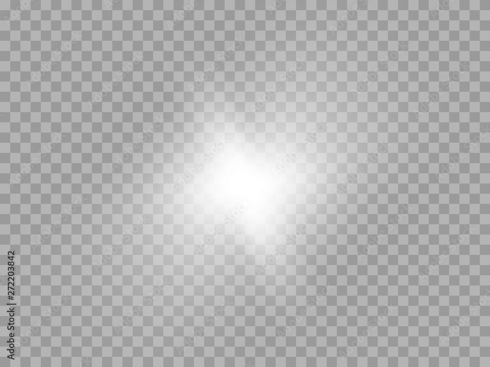 Vector glowing light effect. Shine, glare, flare, flash illustration ...