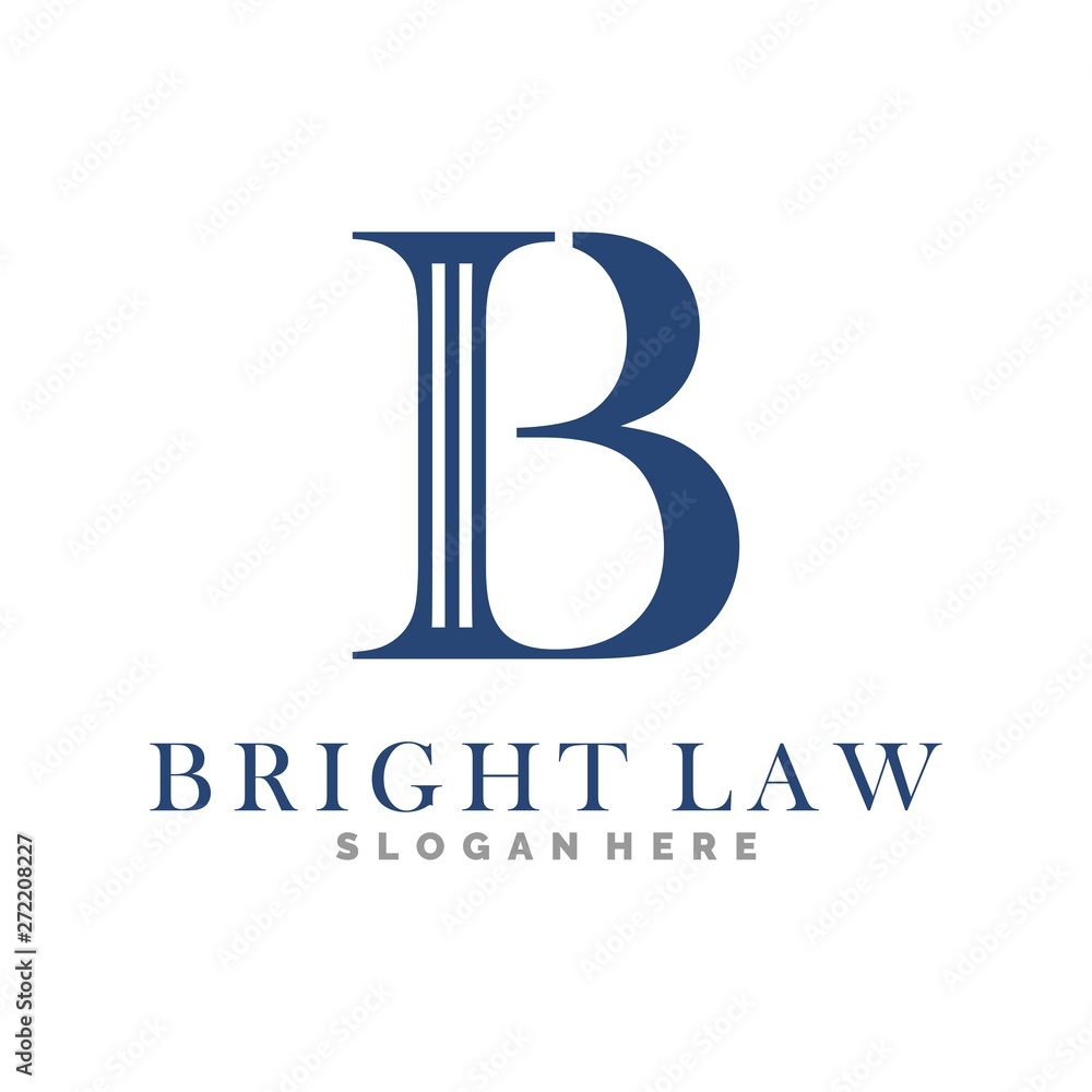 letter B and law logo illustration Stock Vector | Adobe Stock