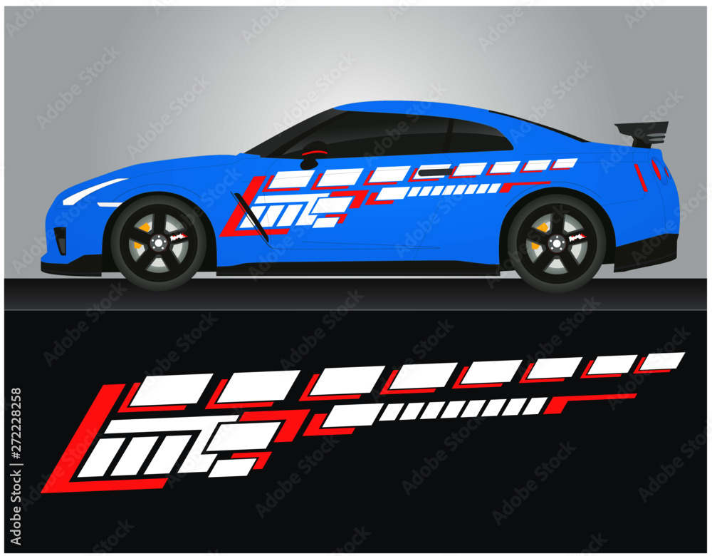 Vinyls sticker Decals for body blue Car truck mini bus modify ...
