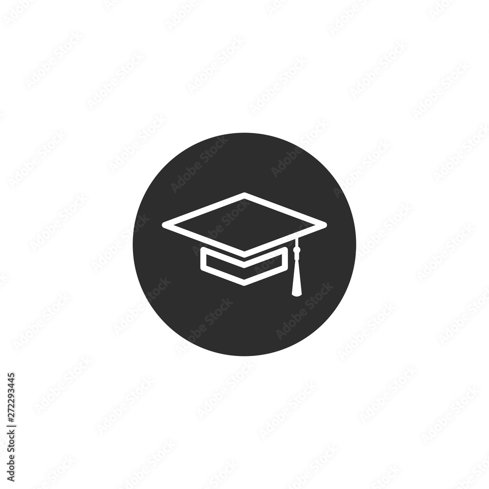 graduate cap Icon. cap Icons Collection. Vintage cap graduation ...