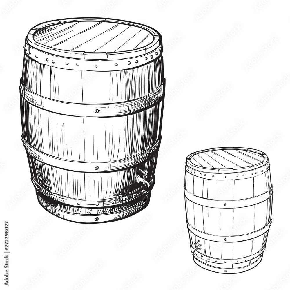 Whiskey making from grain to bottle. An oak cusk for aging whisky ...