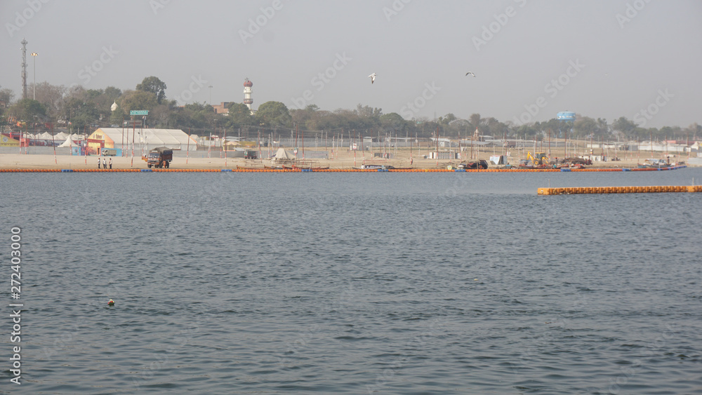 Holy River Ganga and River Yamuna Sangam Ghaat Prayagraj-38 Stock Photo ...